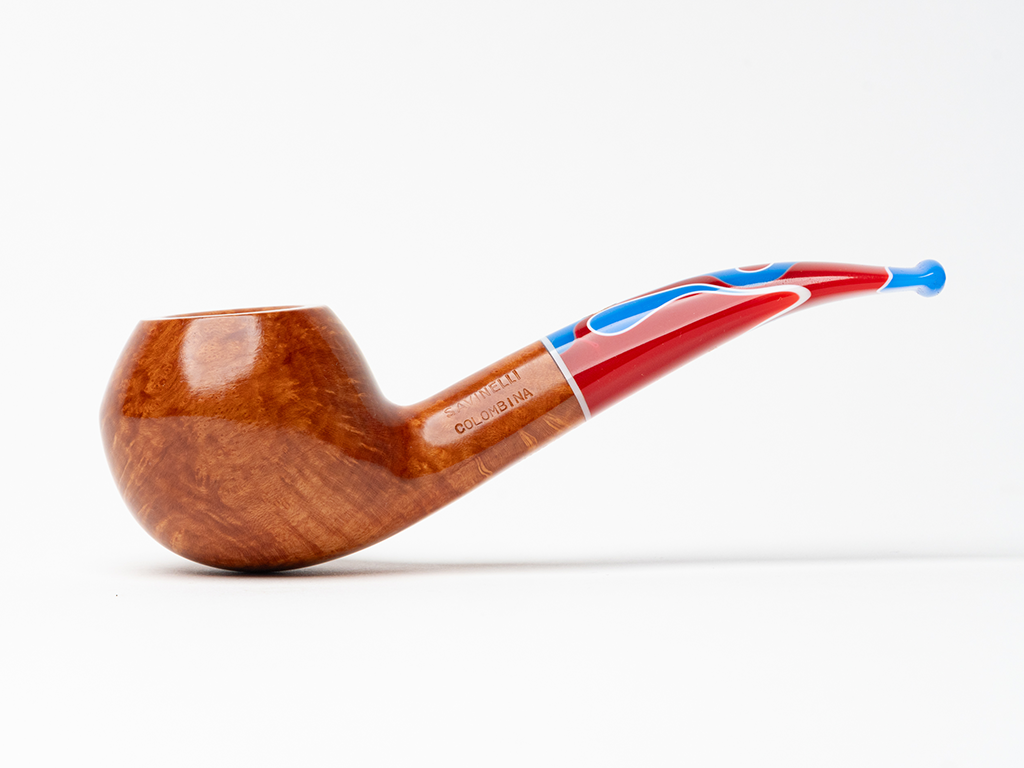 Savinelli Colombina Smooth Natural (673 KS) (6mm) Tobacco Pipe - The ...