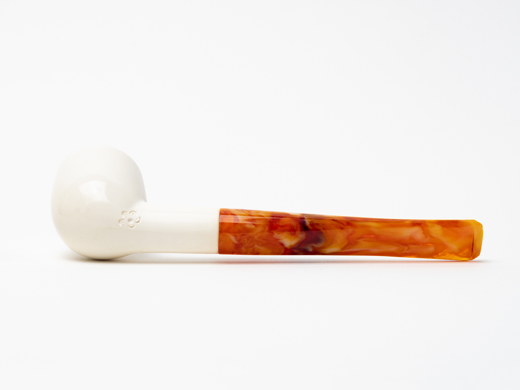 Servi-Meerschaum Billiard Floral Meerschaum Tobacco Pipe - The Country Squire Tobacconist