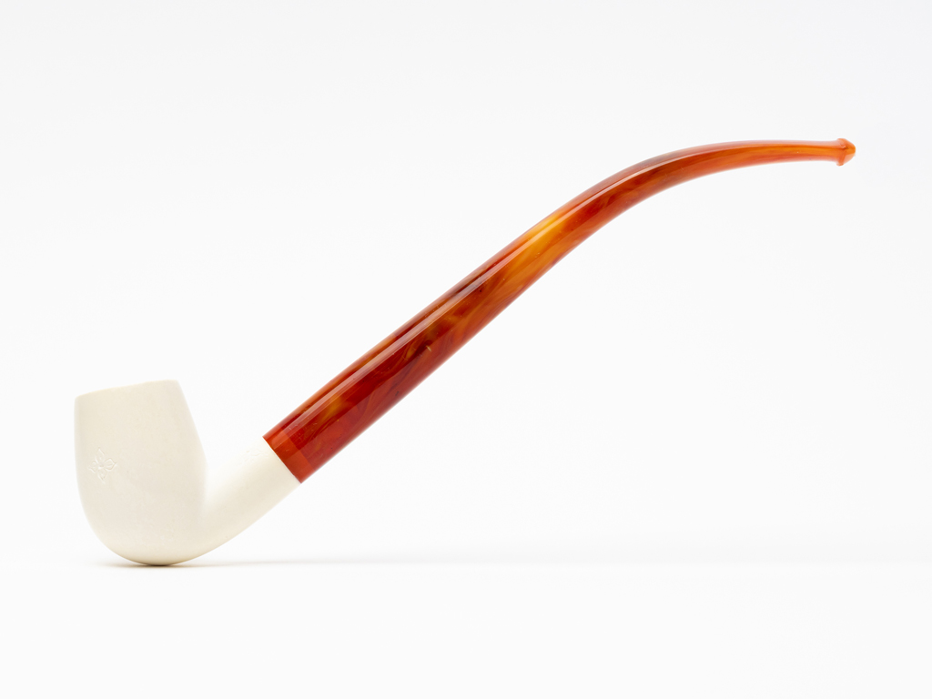 Servi-Meerschaum Floral Carving Churchwarden Meerschaum Tobacco Pipe - The Country Squire ...
