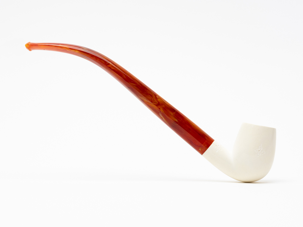 Servi-Meerschaum Floral Carving Churchwarden Meerschaum Tobacco Pipe - The Country Squire ...