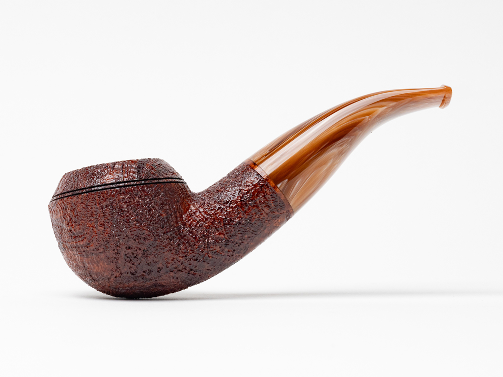 BriarWorks Classic Bull Moose Rhodesian Brown Blast (C111) Tobacco Pipe ...