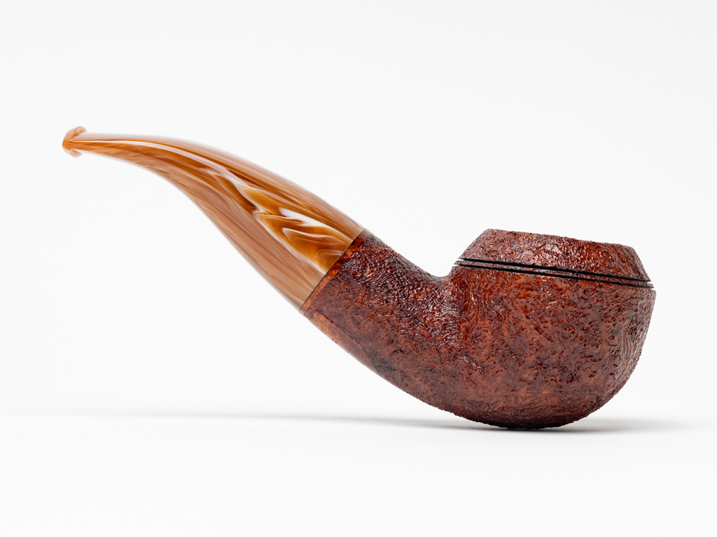 BriarWorks Classic Bull Moose Rhodesian Brown Blast (C111) Tobacco Pipe ...