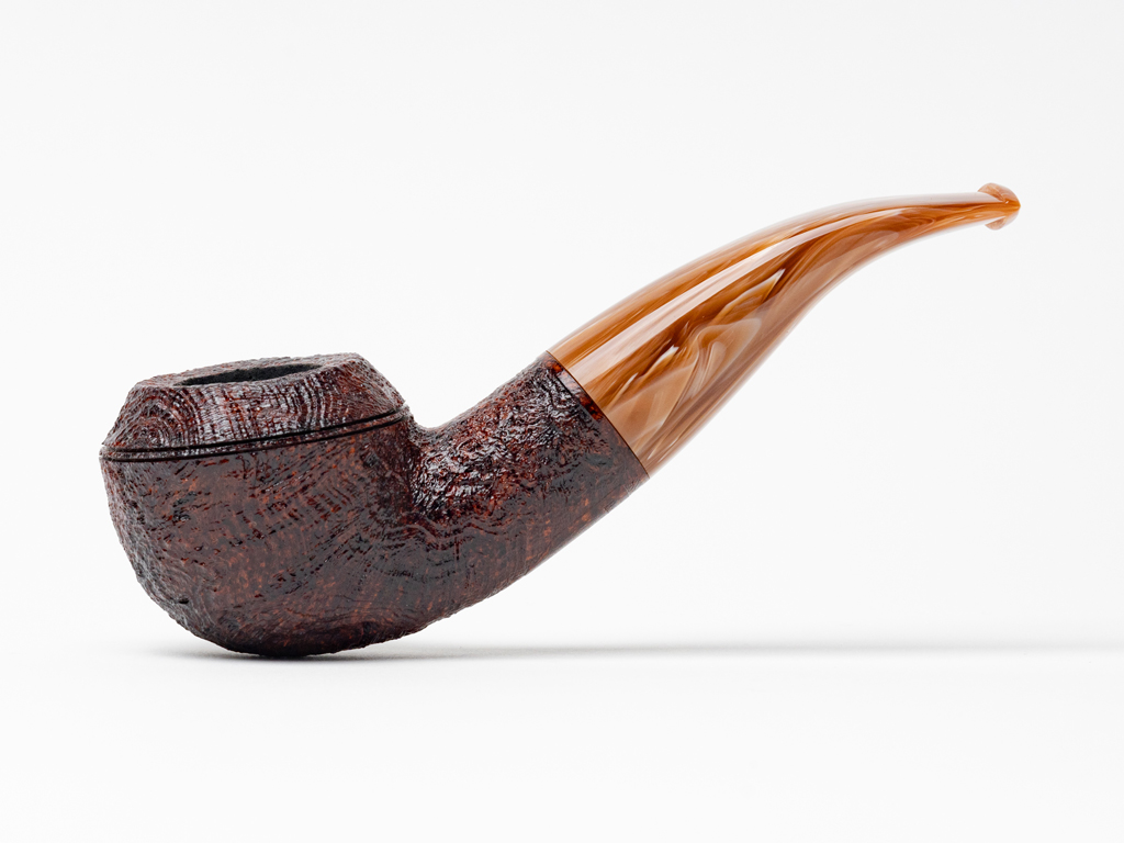 BriarWorks Classic Bull Moose Rhodesian Brown Blast (C111) Tobacco Pipe ...