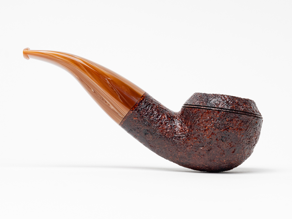 BriarWorks Classic Bull Moose Rhodesian Brown Blast (C111) Tobacco Pipe ...