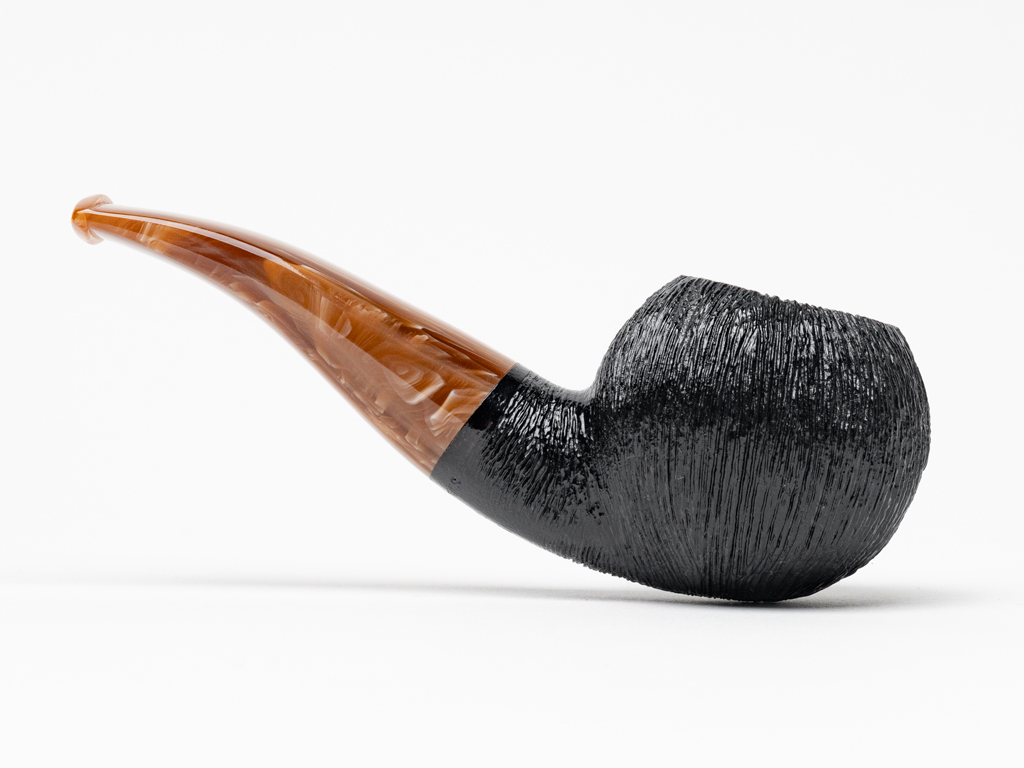 BriarWorks Original Stubby Apple Dark Rusticated (OR01) Tobacco Pipe ...