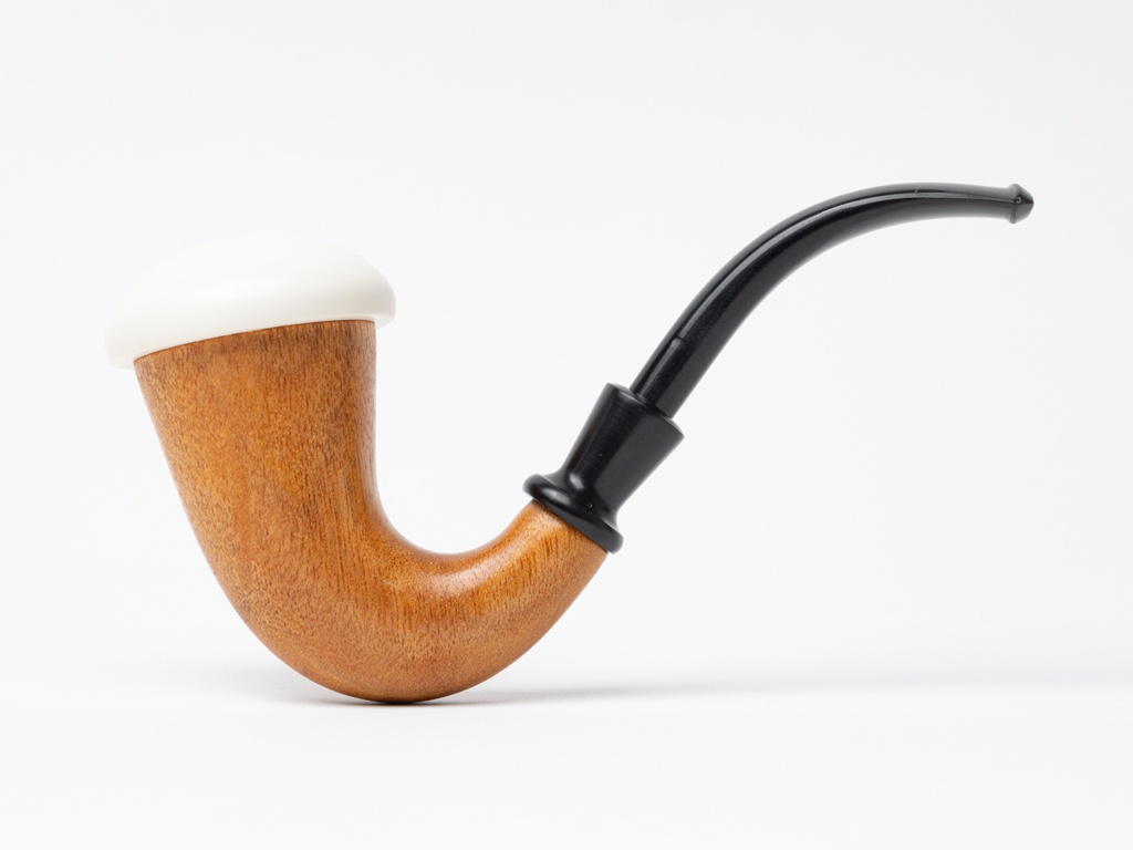 Paykoc Mahogany Wood Calabash Tobacco Pipe - The Country Squire Tobacconist