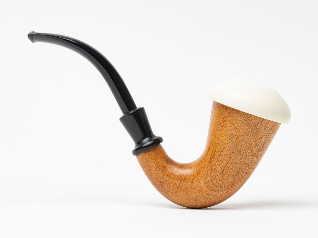 Paykoc Mahogany Wood Calabash Tobacco Pipe - The Country Squire Tobacconist