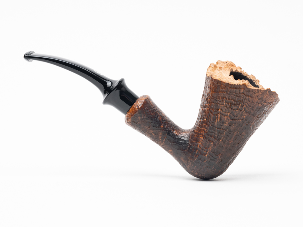 Chacom Fleur Sandblasted Bent Dublin Tobacco Pipe - The Country Squire ...