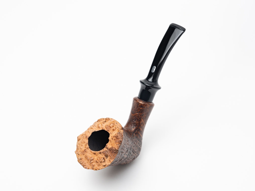 Chacom Fleur Smooth Contrast Bent Dublin Tobacco Pipe - The Country ...