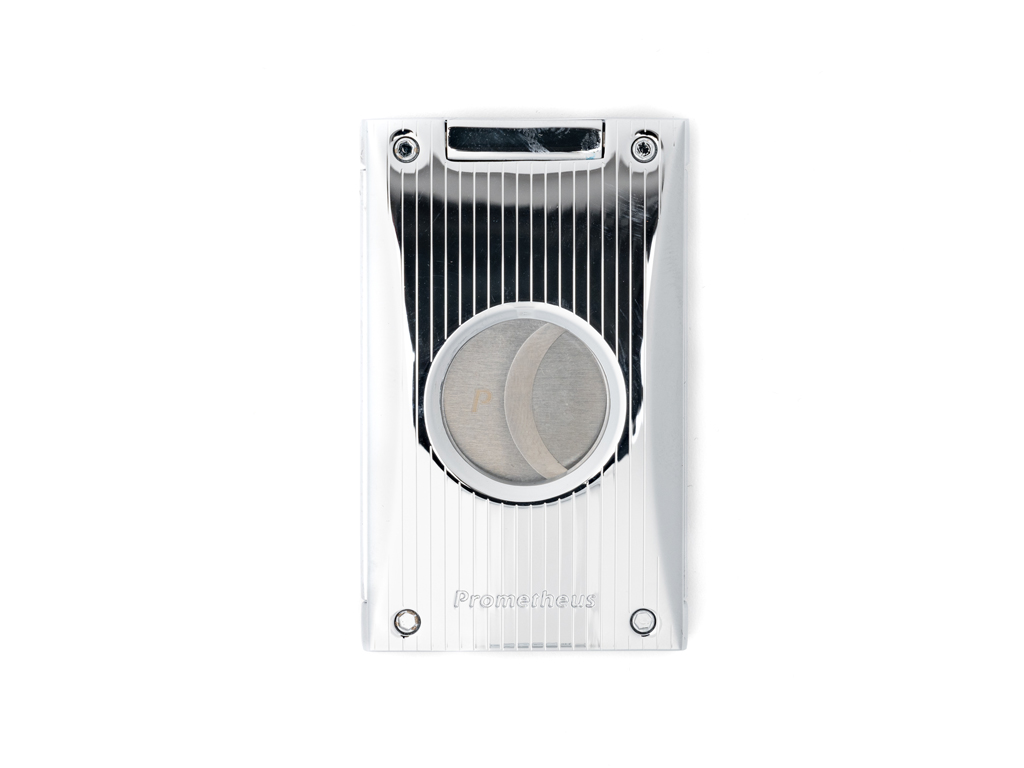 Prometheus Cutter H Chrome Vertical Lines - The Country Squire Tobacconist