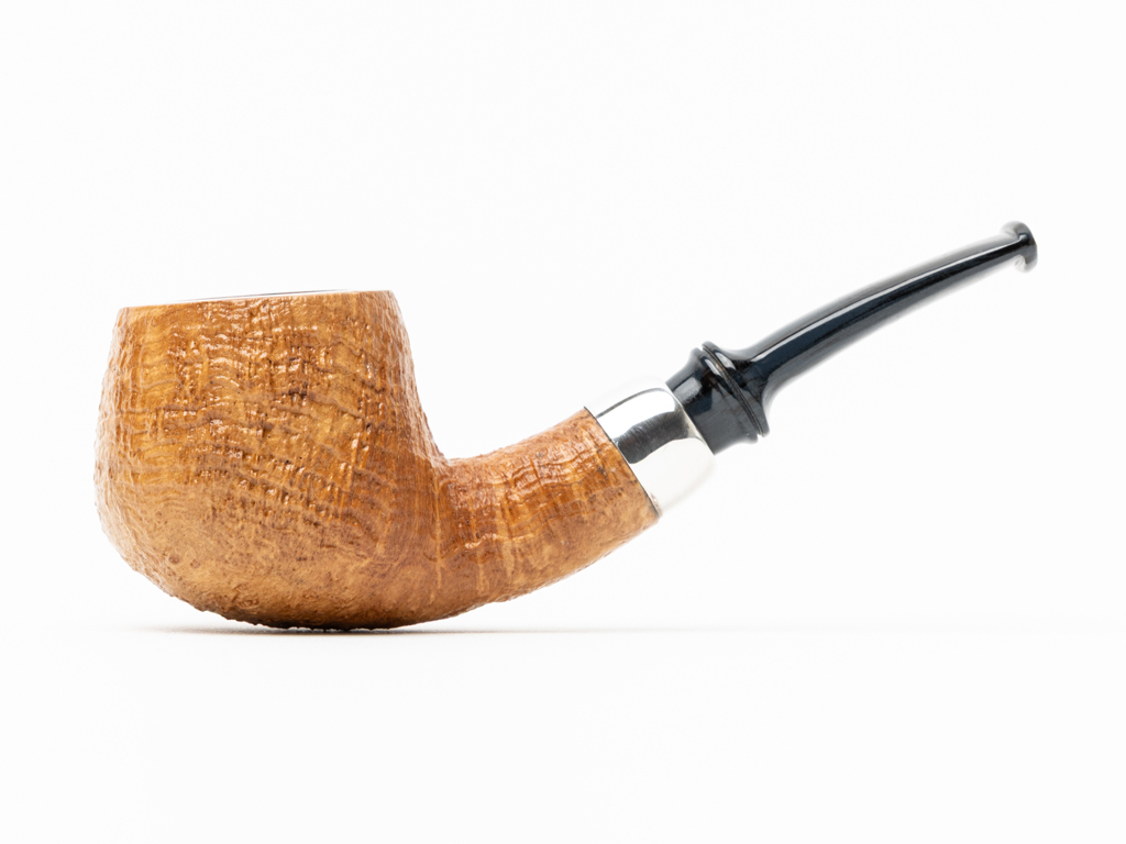 Ian Fisher Sandblasted Bent Brandy Tobacco Pipe - The Country Squire ...