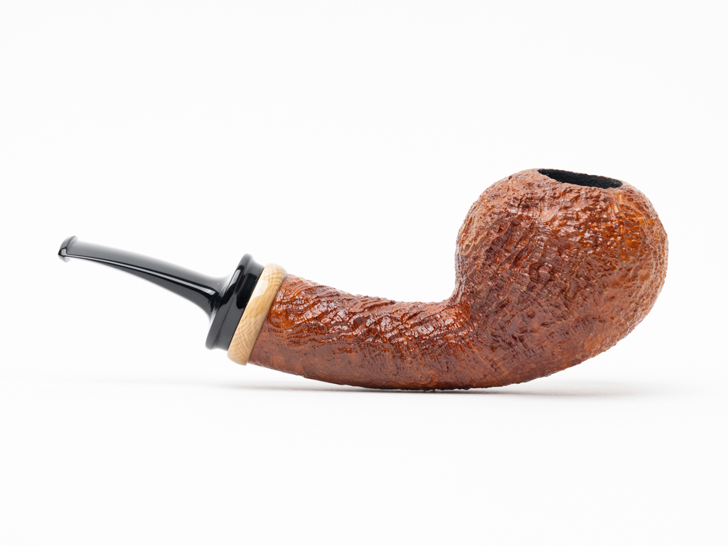 Jason Patrick Sandblasted Large Acorn W/ Mammoth Ivory Tobacco Pipe ...