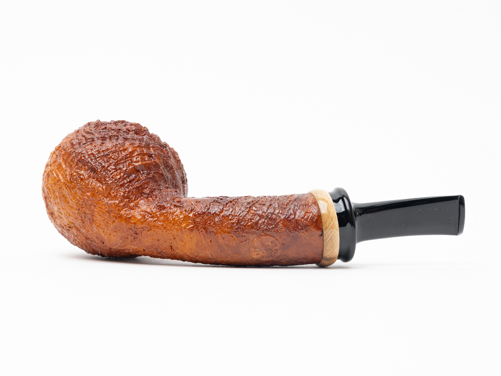 Jason Patrick Sandblasted Large Acorn W/ Mammoth Ivory Tobacco Pipe ...