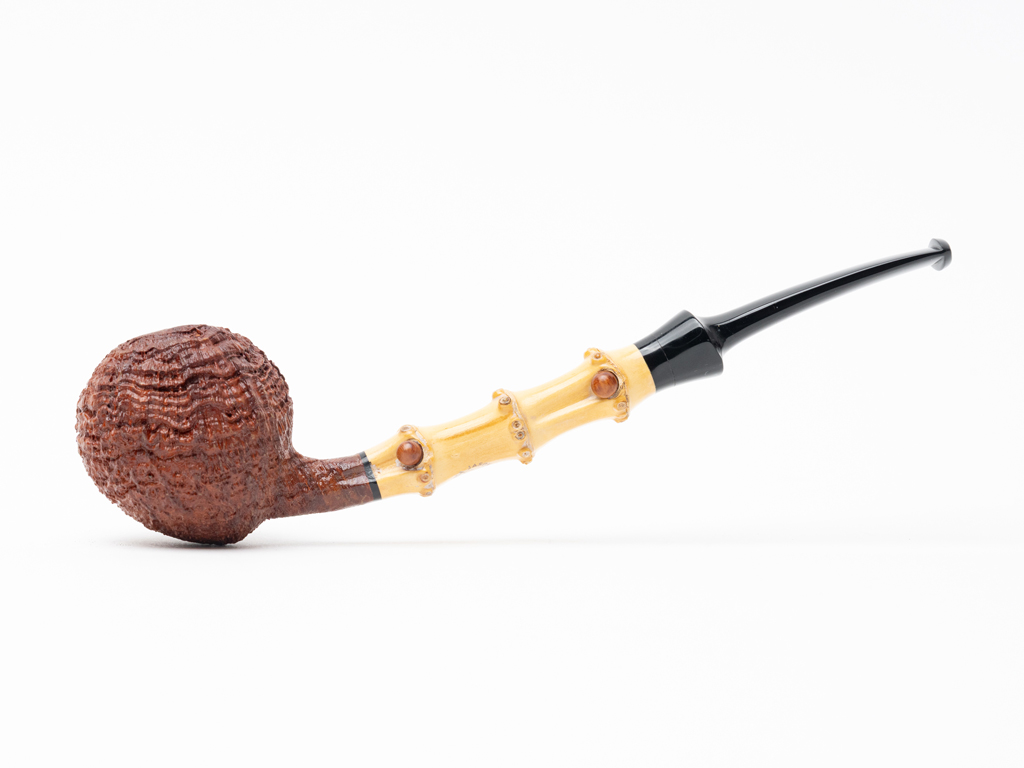 Jason Patrick Sandblasted Chubby Bamboo Acorn Tobacco Pipe - The ...