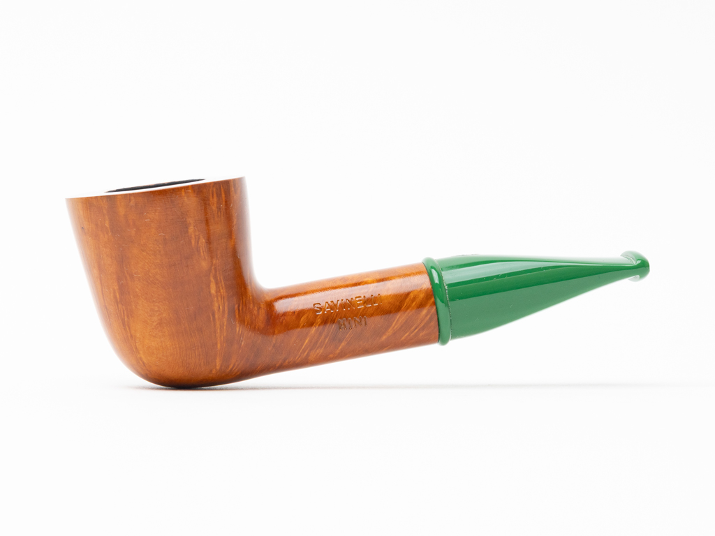 Savinelli Mini Smooth Green Stem (409) (6mm) Tobacco Pipe - The Country ...