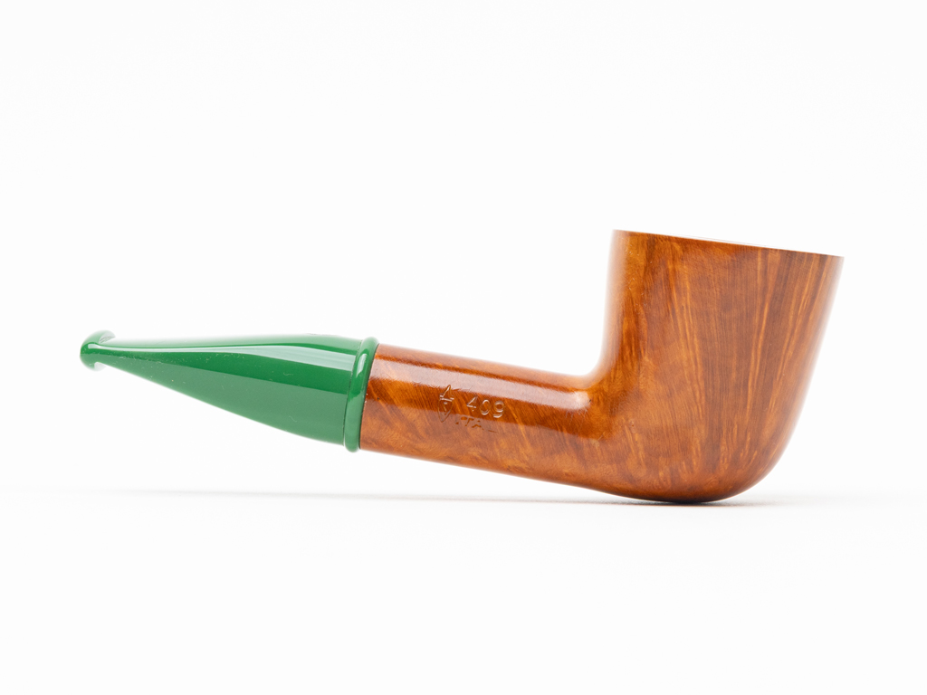 Savinelli Mini Smooth Green Stem (409) (6mm) Tobacco Pipe - The Country ...