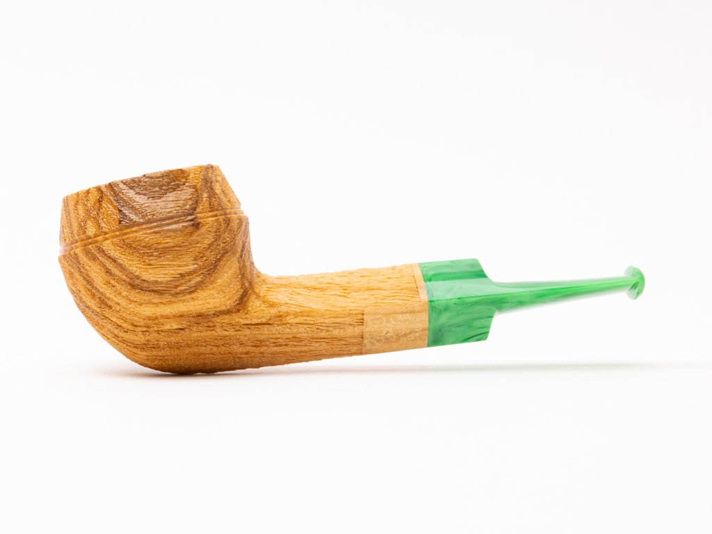 Robertson Pipes Olive Wood Bulldog W/ Resin Stem Tobacco Pipe - The ...